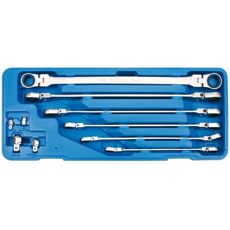 Doppel-Ratschen-Gelenkschlüssel Set, 8-19 mm, 10-tlg., 159,95