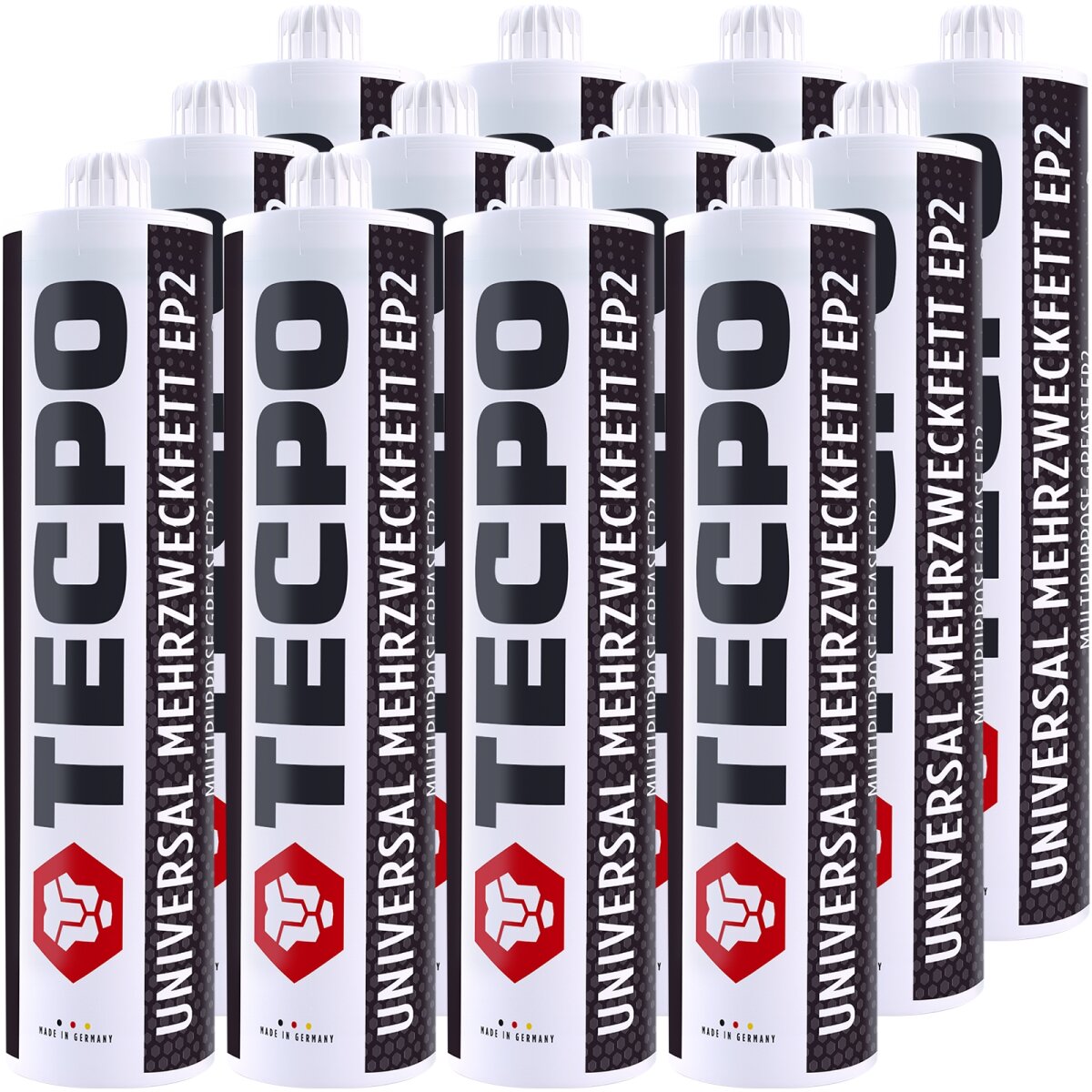 12x TECPO Universal Mehrzweckfett EP2, 500g, 64,99