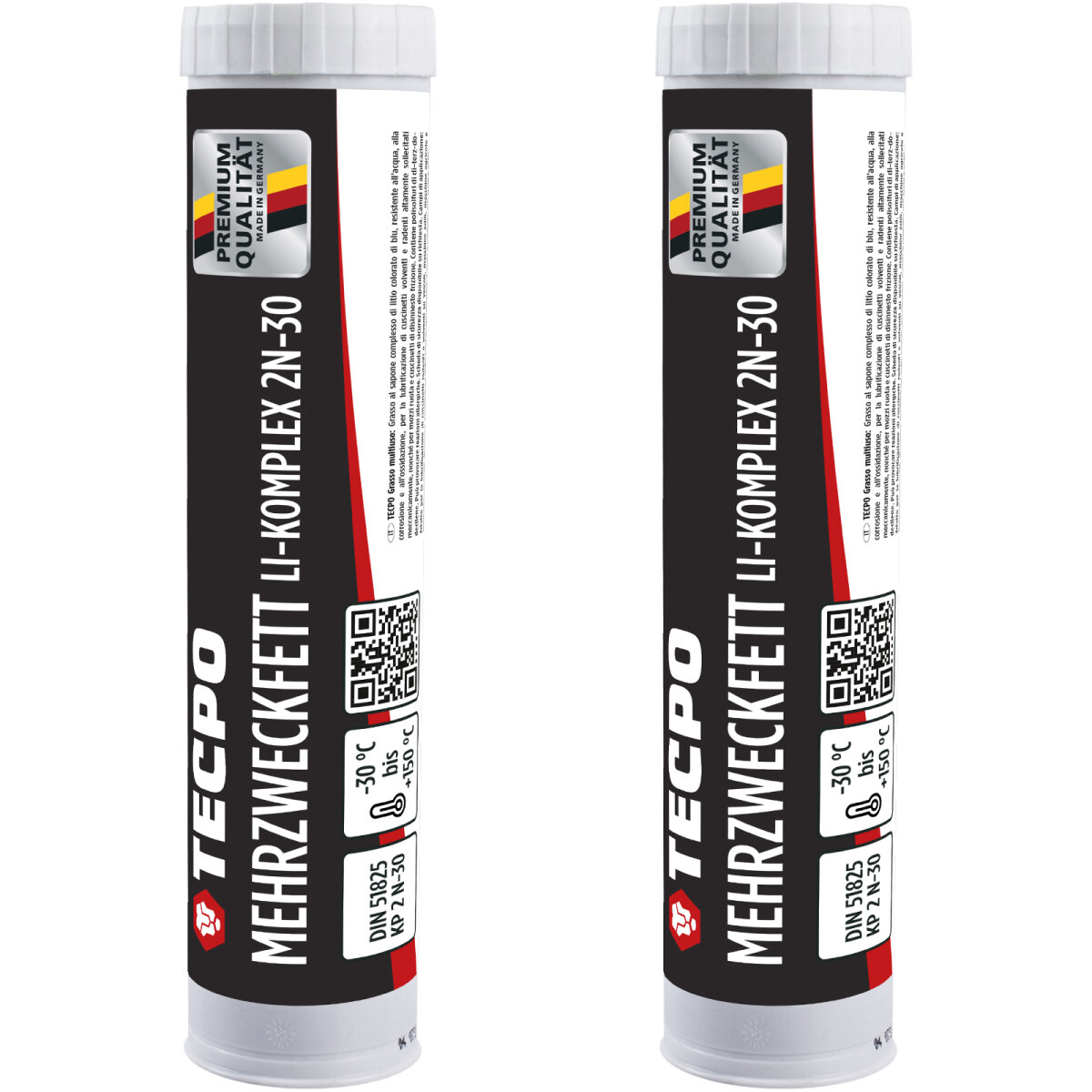 TECPO Mehrzweckfett 2x400g Hochleistungs Li-Komplex Schmierfett KP 2N ...
