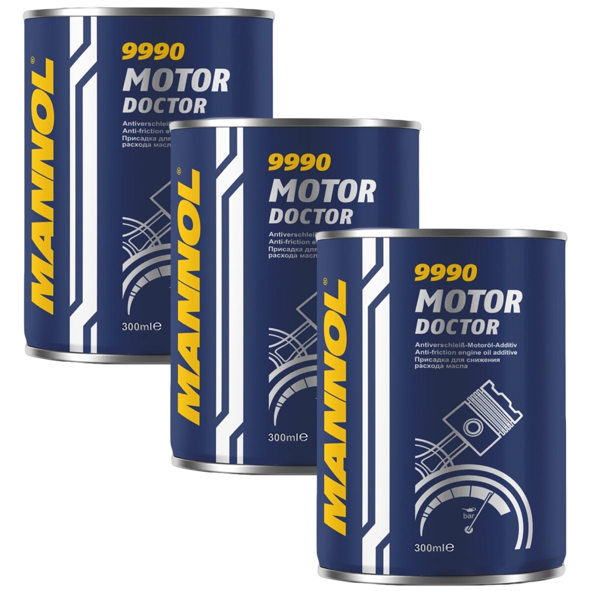 3x MANNOL Motor Doktor Motoröl Additiv, 300 ml, 14,99