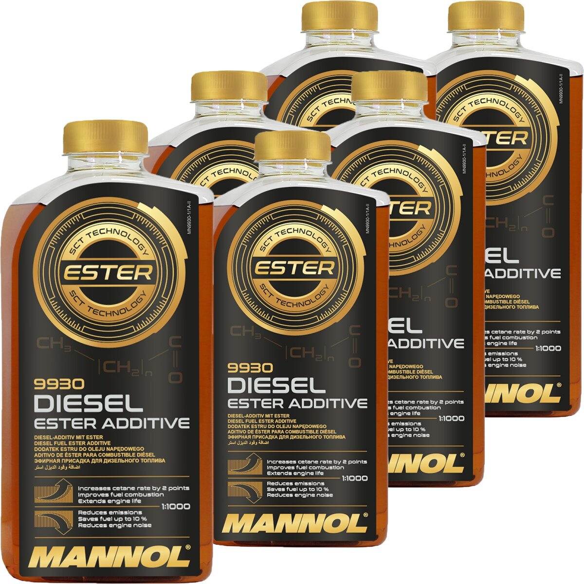MANNOL Diesel Ester Additive, 6x 1 Liter, 43,90