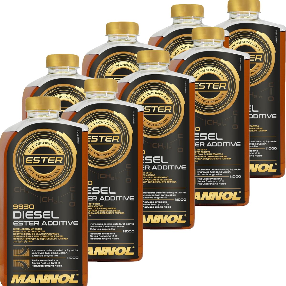 MANNOL Diesel Ester Additive, 8x 1 Liter, 56,90