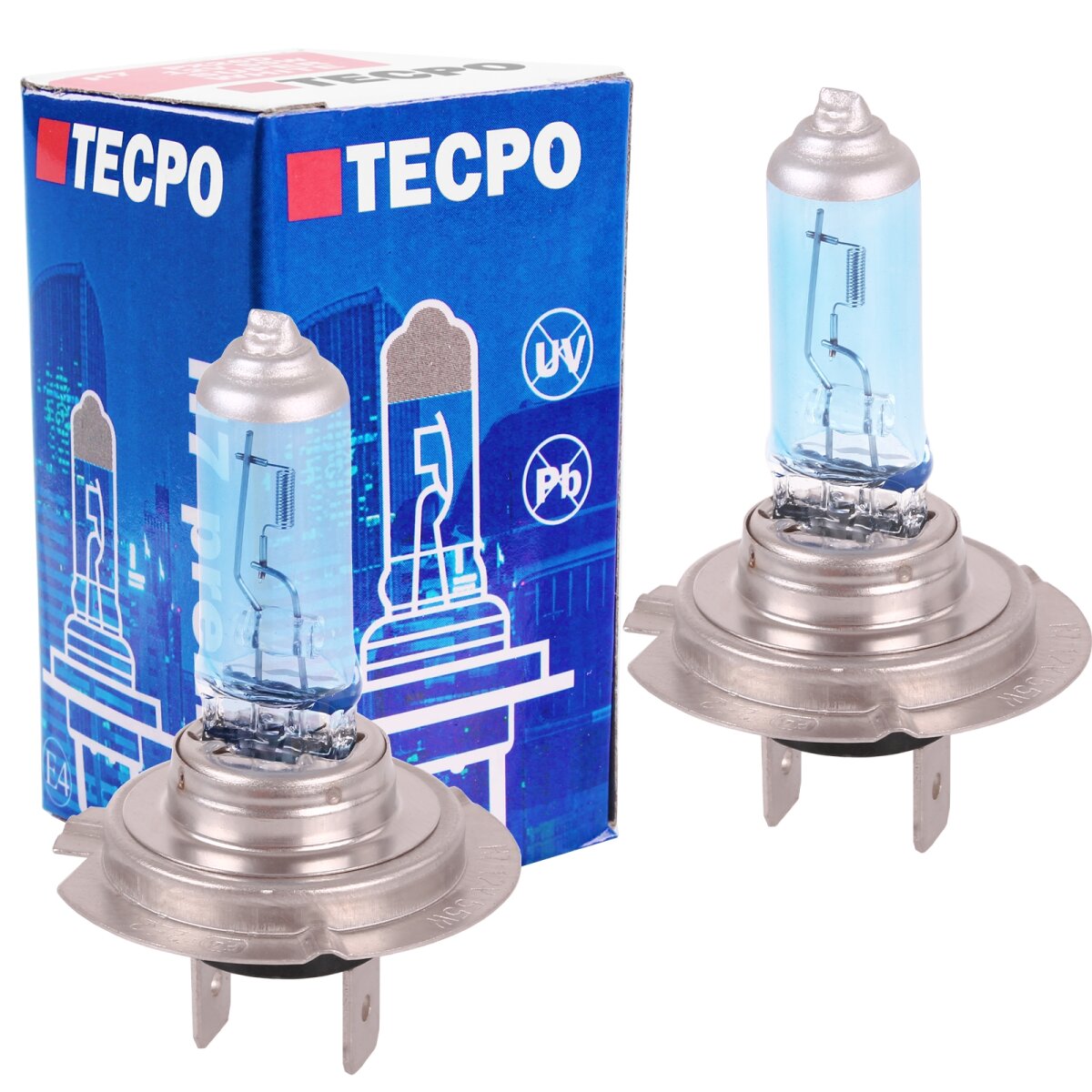 TECPO H7 Glühbirne 12V 55W, PX26d, Xenon Optik, 2 Stück, 8,99