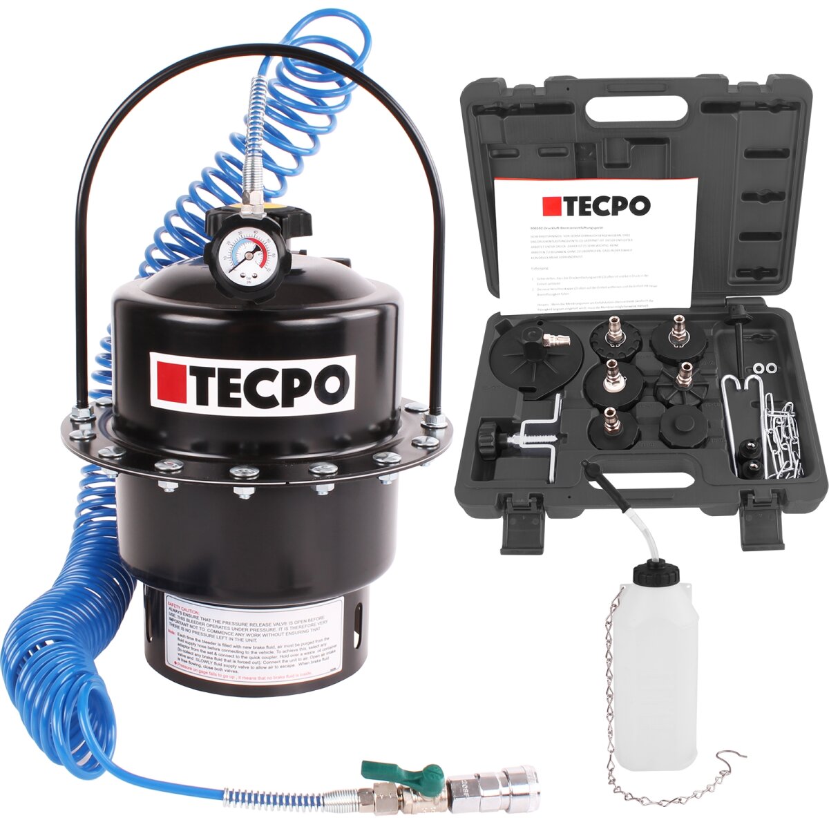 TECPO Druckluft-Bremsenentlüftungsgerät, 126,90