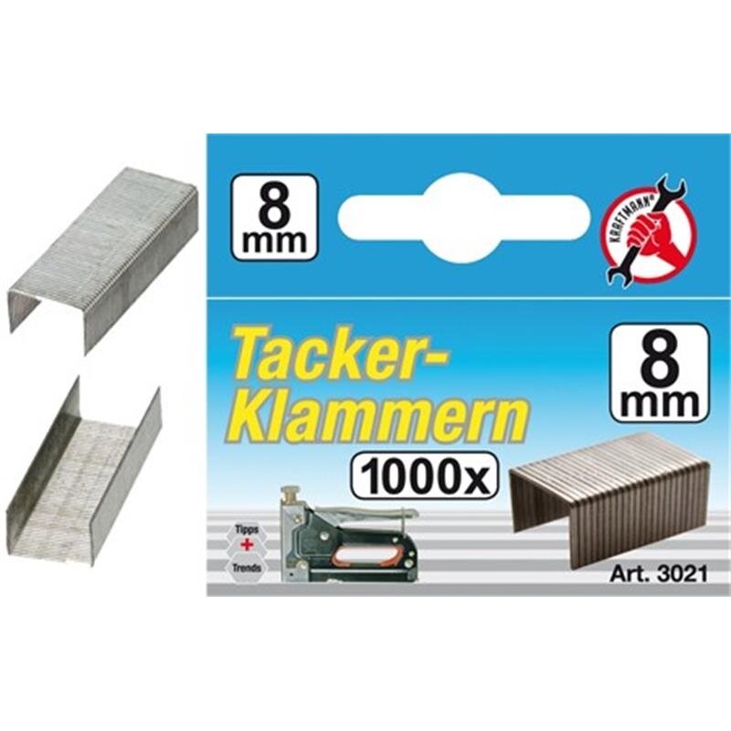 BGS DIY Klammern | Typ 53 | 8 x 11,4 mm | 1000 Stück, 4,90